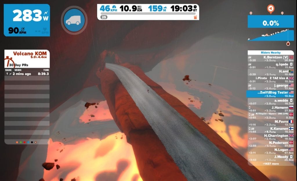 Volcano Climb Zwift _ Watopia Volcano Climb Route – QUQK