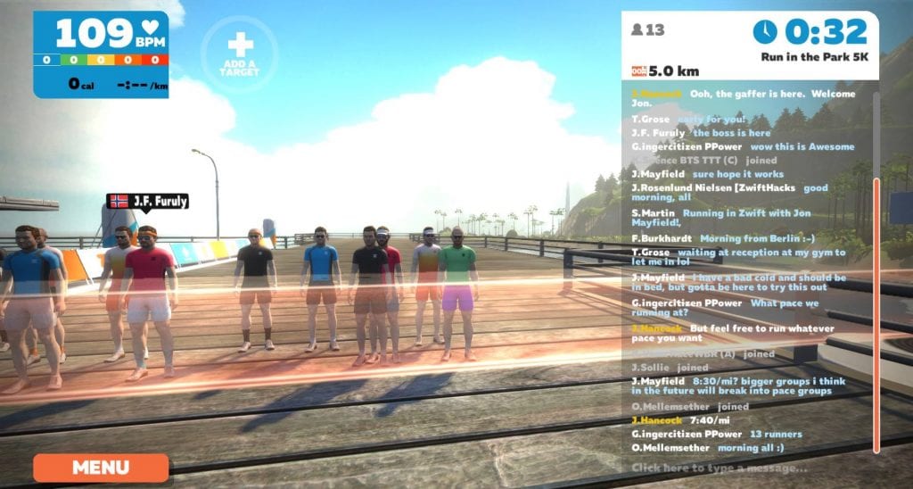 First Official Zwift Running Event | Zwift Insider