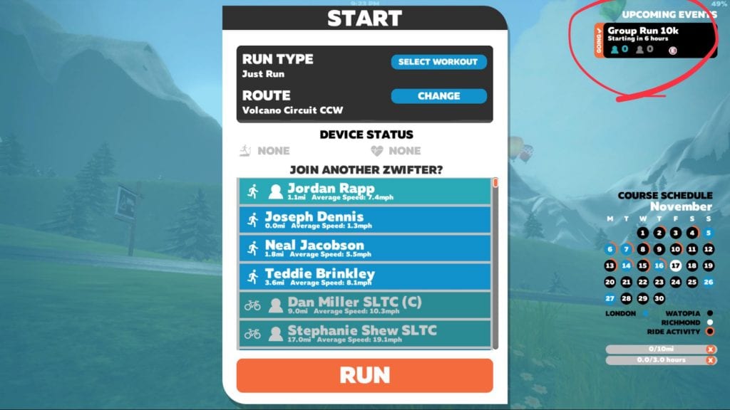 First Official Zwift Running Event | Zwift Insider