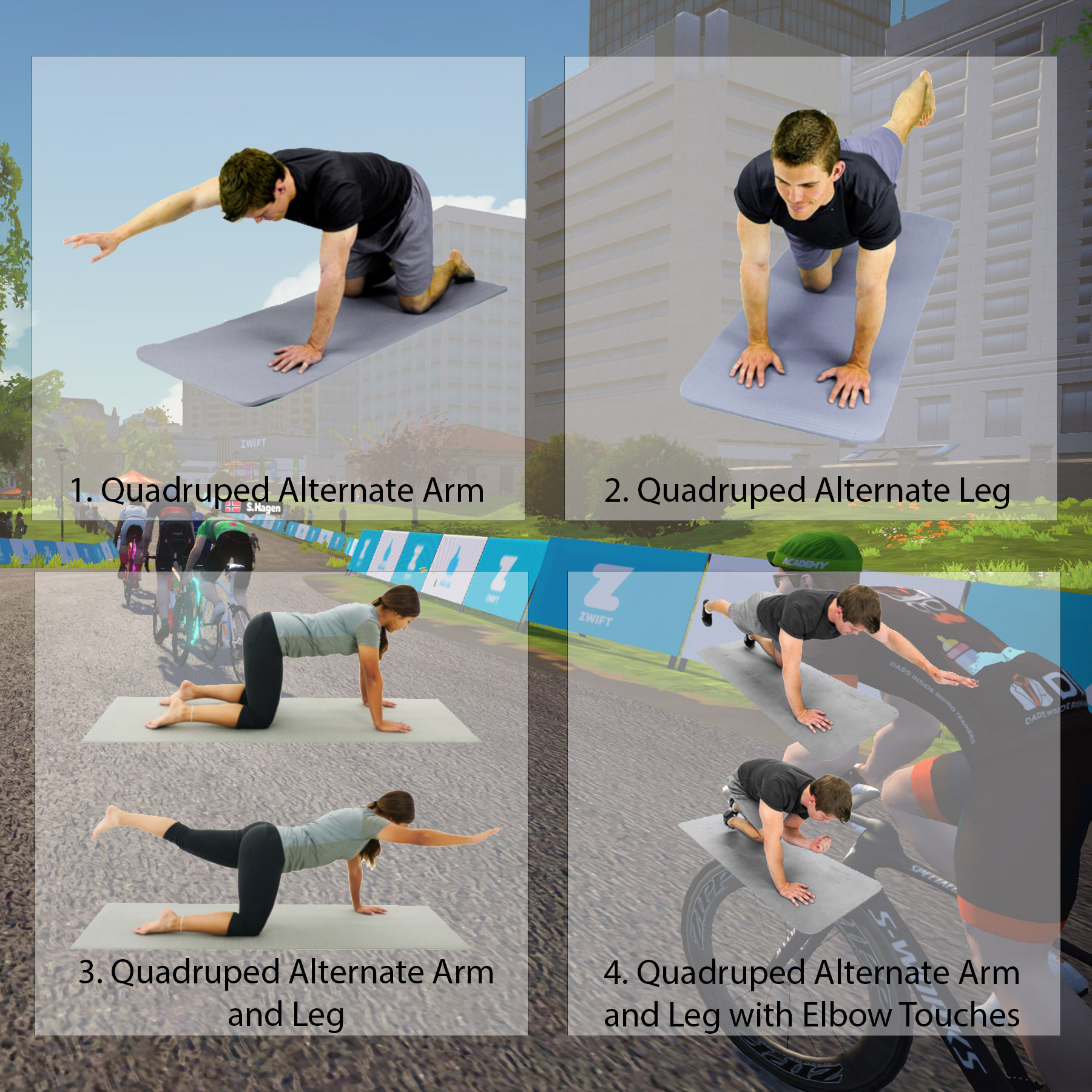 An Active Approach to Cycling Injuries: Core Strengthening | Zwift Insider