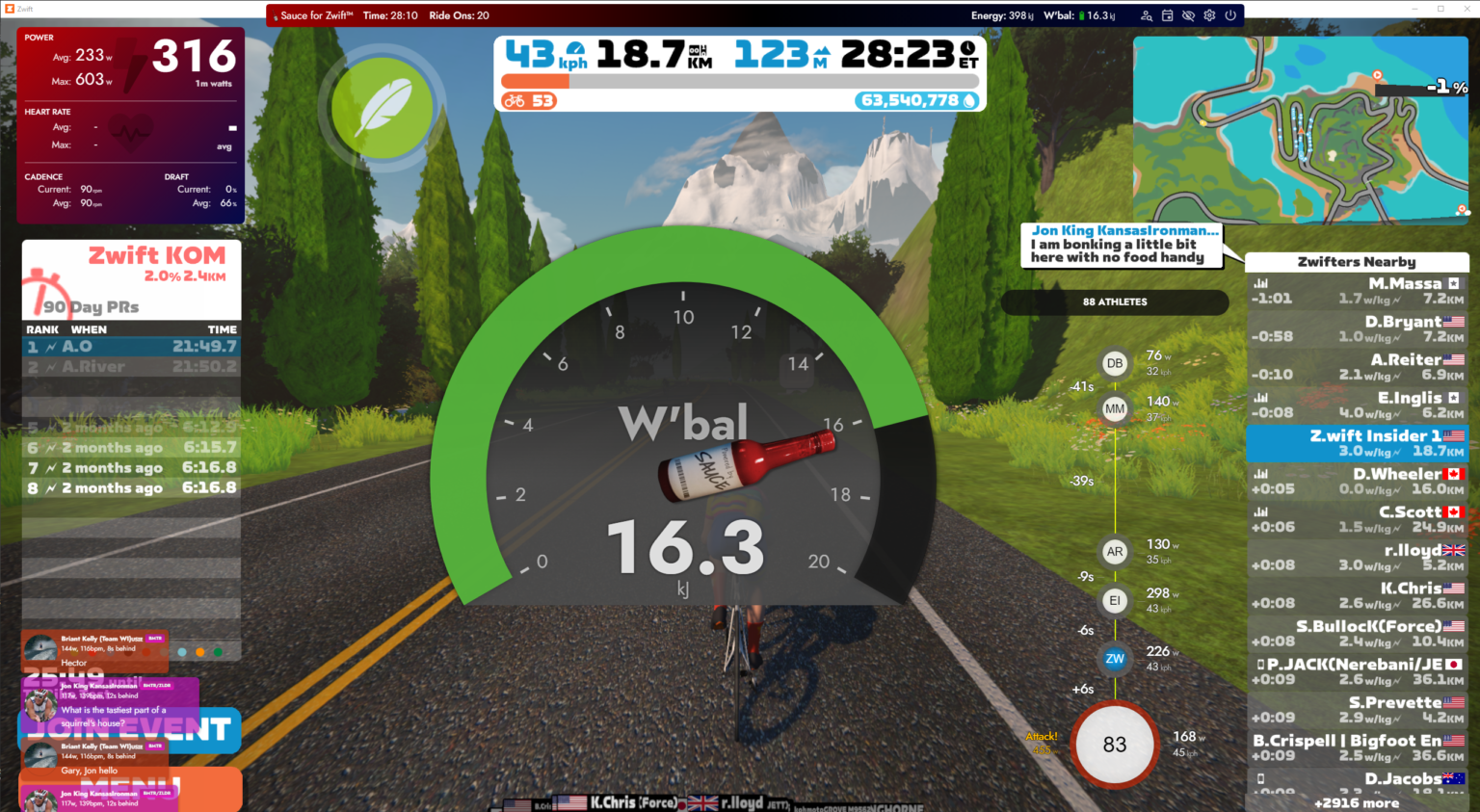 Sauce for Zwift: Customizable HUD Widgets for Zwifters | Zwift Insider