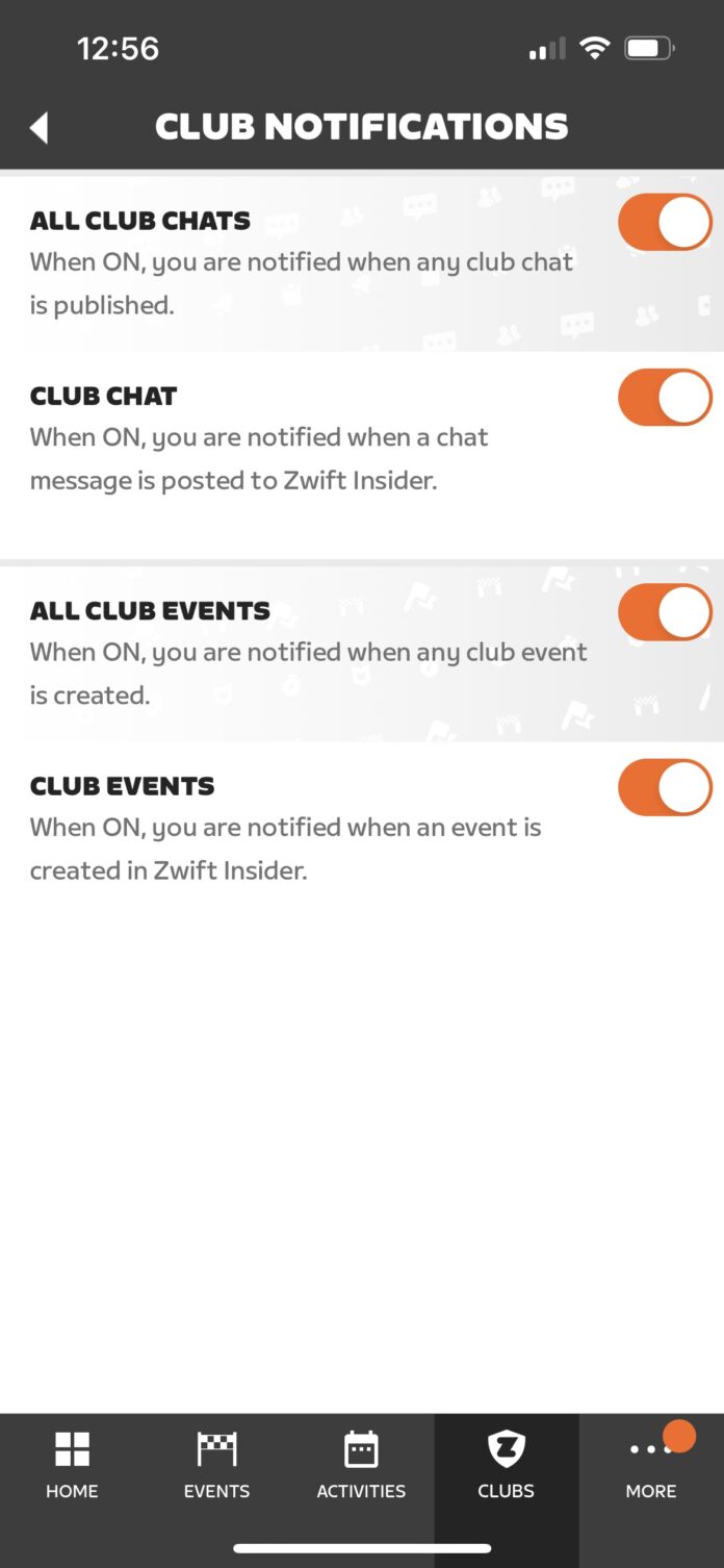 Zwift Companion Version 3.47: Clubs Notifications, iOS 16 Fix + More ...