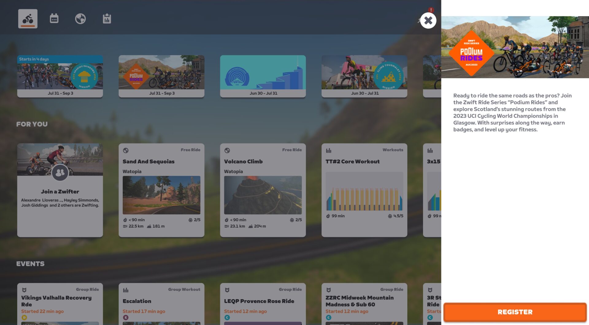 Zwift Ride Series “Podium Rides” Events Announced | Zwift Insider