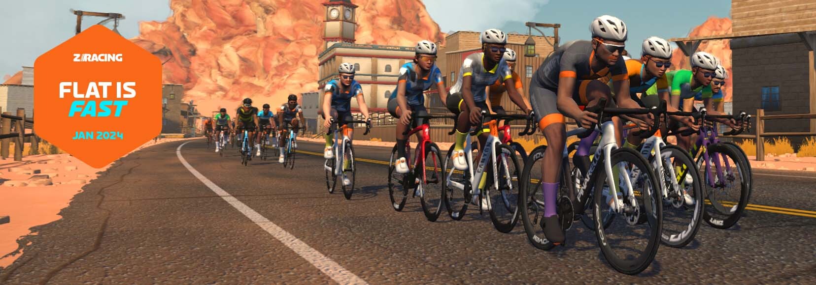 “Flat Is Fast” ZRacing January 2024 Series Details | Zwift Insider