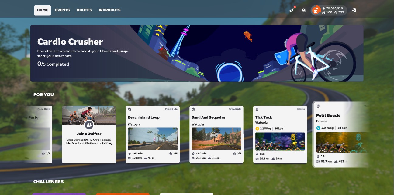 Cardio Crusher Challenge Launched | Zwift Insider
