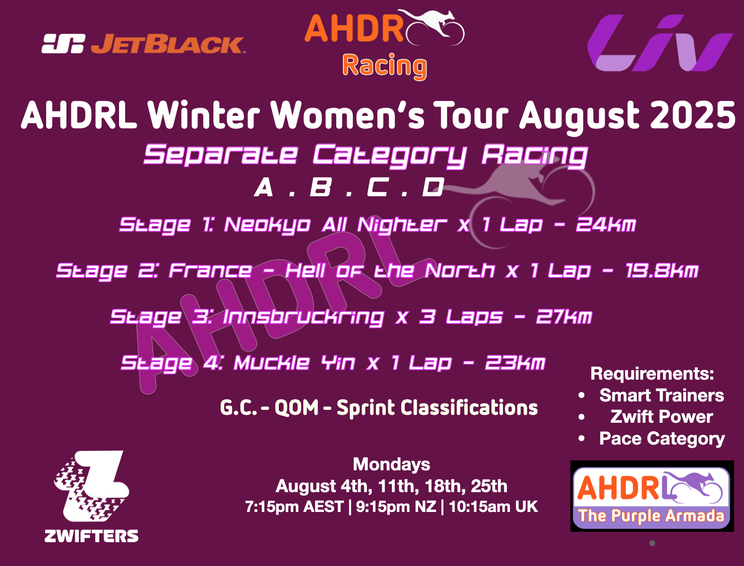AHDR Winter Tours Announced | Zwift Insider
